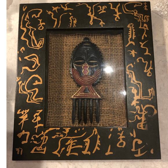 Artisan gifts | Accents | Vintage African Mask Wooden Carved Mask Art ...
